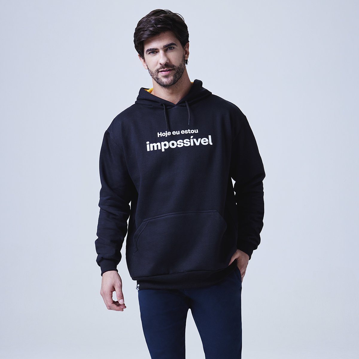 moletom preto hoje eu estou impossível - XP Store Oficial